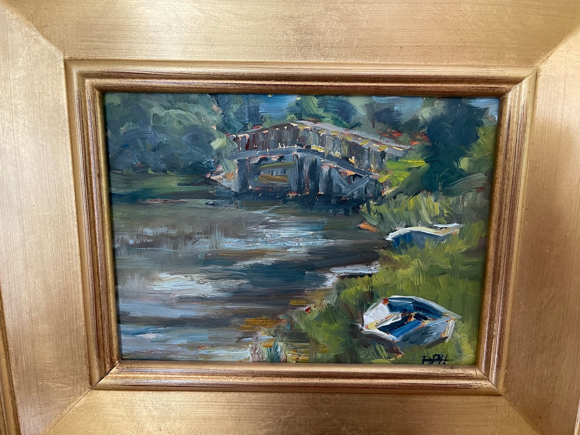 Rare Original Signed Barbara DuBois Hageman Oil Painting In Gilt Frame ...