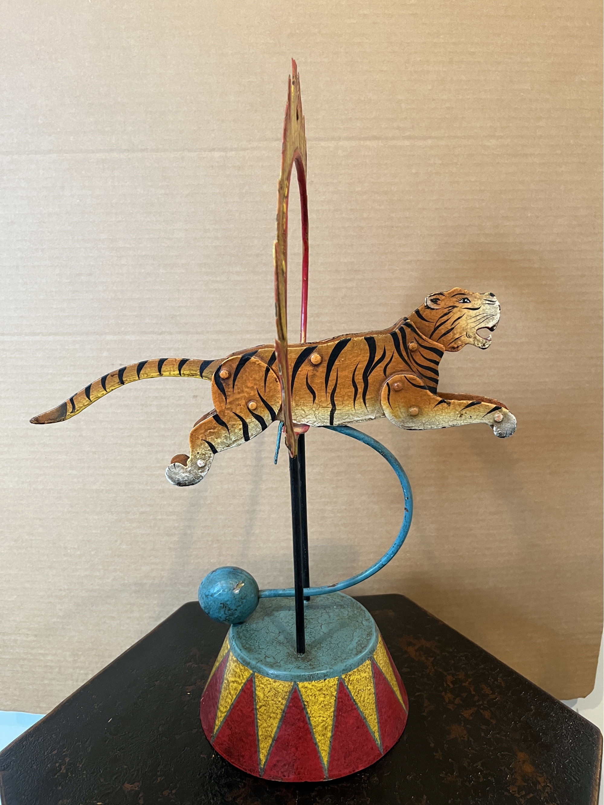 Antique Reproduction Circus Tiger Balance Toy #4990 | Auctionninja.com
