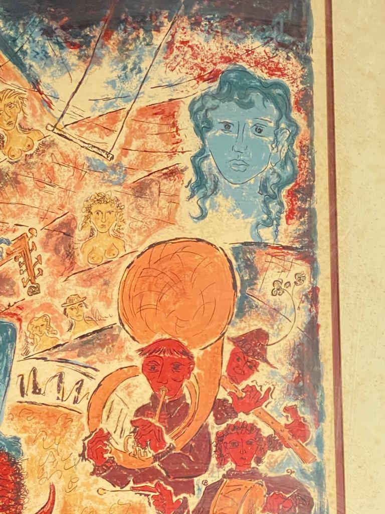 Bob Hamilton Art Attributed Le Cirque De Fellini Lithograph Signed And ...