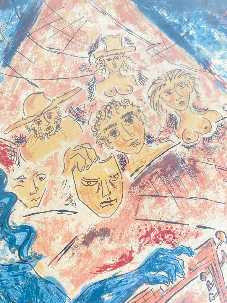 Bob Hamilton Art Attributed Le Cirque De Fellini Lithograph Signed And ...