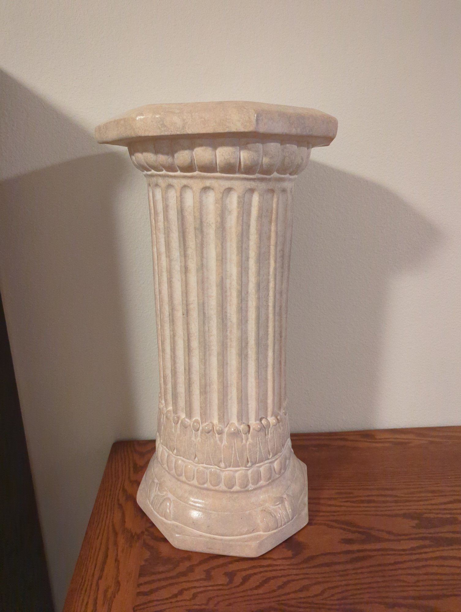 Stoneware Column Plant Riser Plinth- 13 In Wide By 24 In Tall #3689 ...