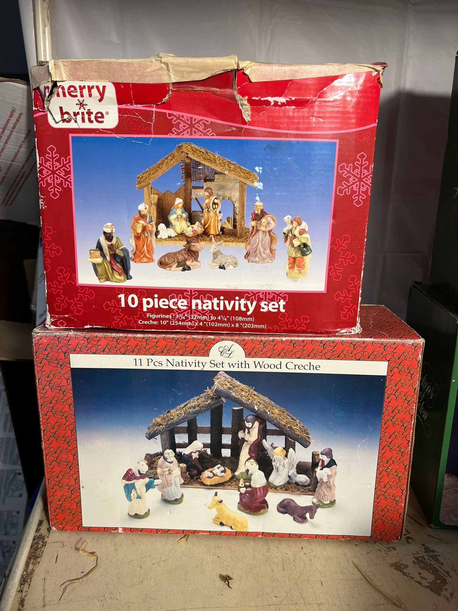 D/ 2 Nativity Sets In Original Boxes #19299 | Auctionninja.com