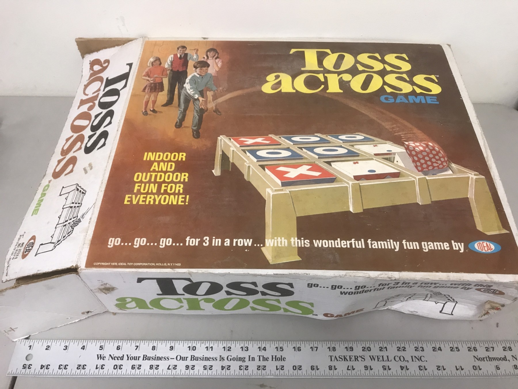 Vintage Toss Across Game, Ideal, 1970, No Bean BagS #13848 ...