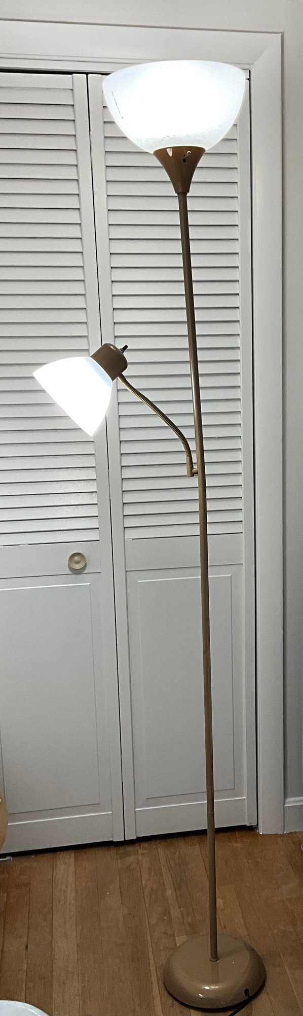 Lot 40- 6 Feet Tall - Double Light Pole Lamp - Bendy Arm #13547 ...