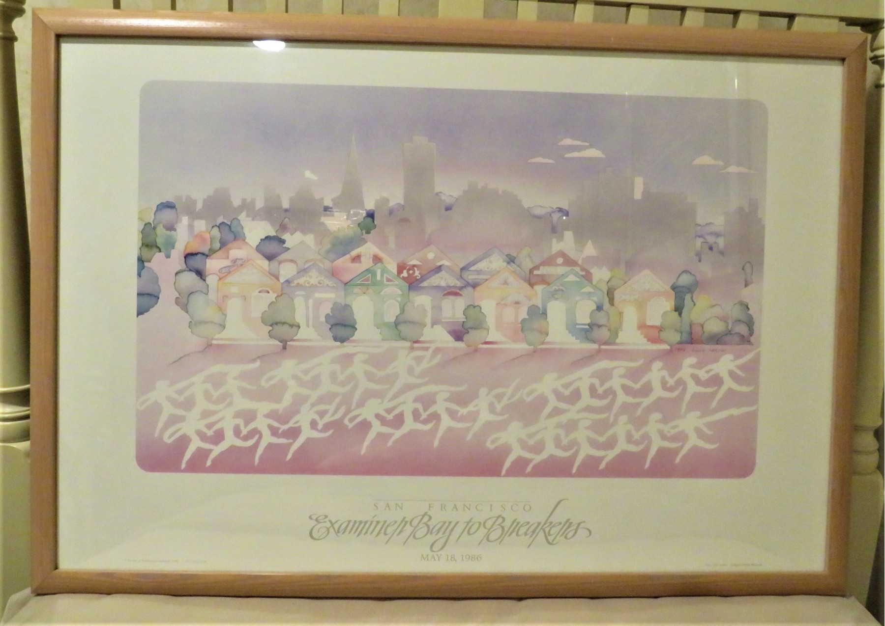 Lynn Larson Signed & Framed Poster, San Francisco Examiner Bay To ...