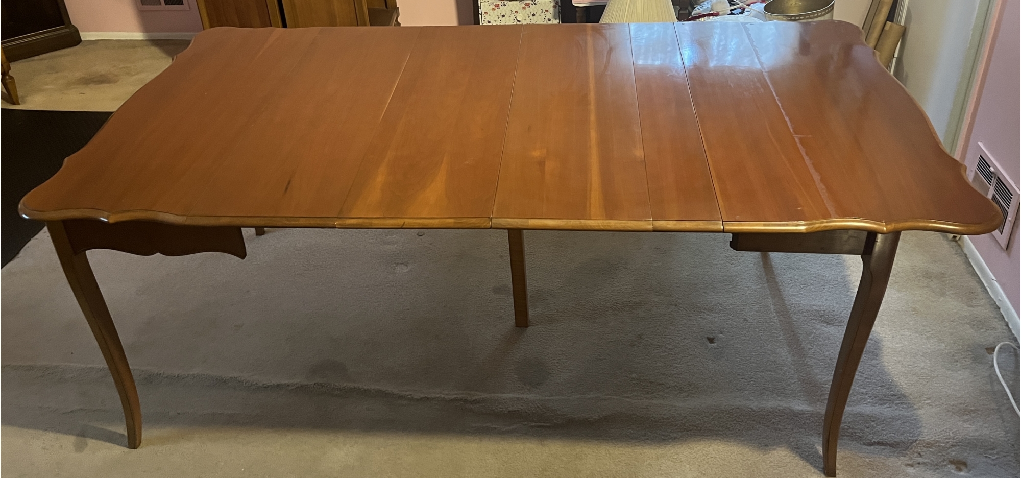 Vintage Extensole Solid Wood Extension Dining Table - Table Pads ...