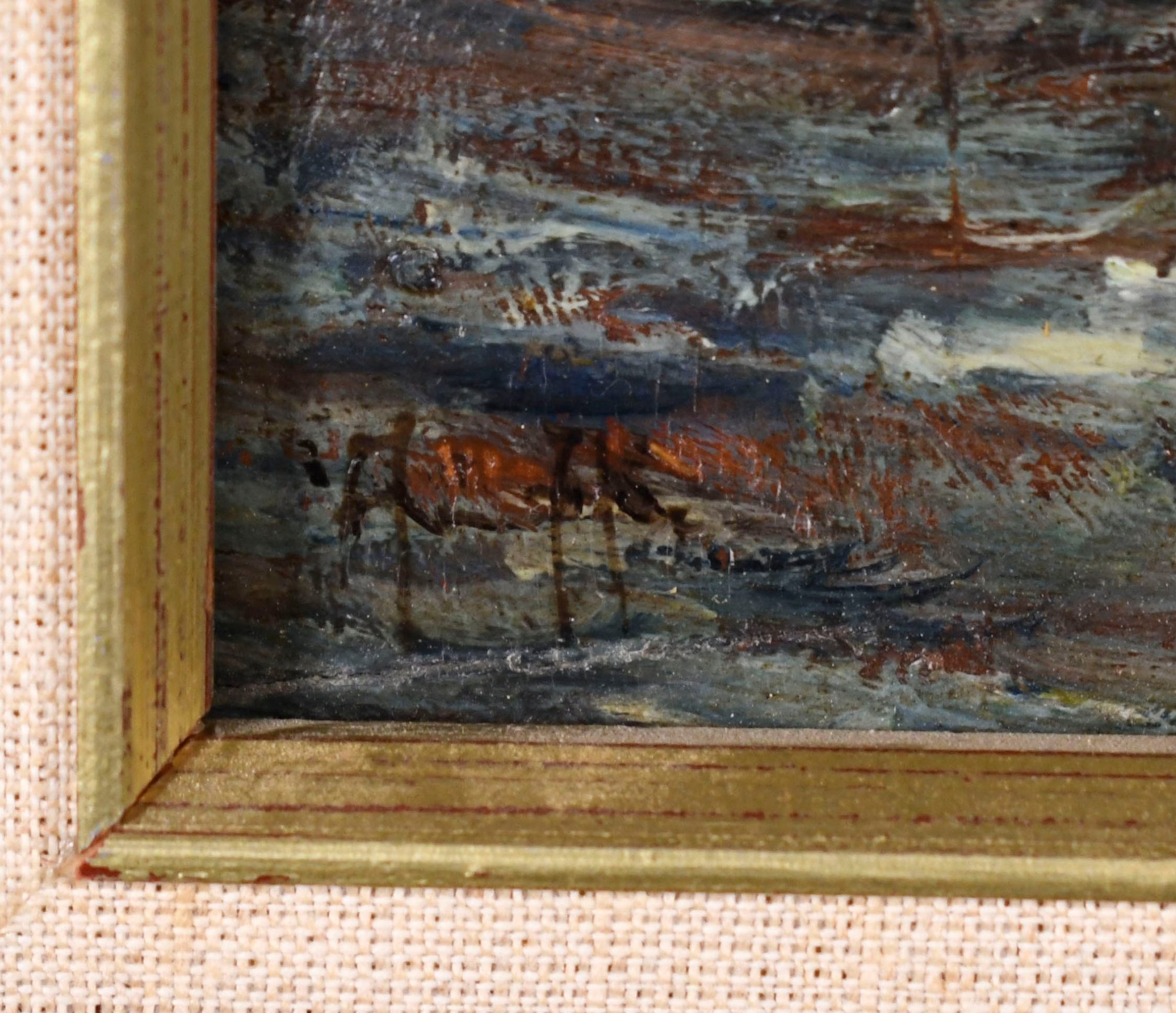 Alfred Addy Oil On Board, Seascape (CTF10) #34845 | Auctionninja.com