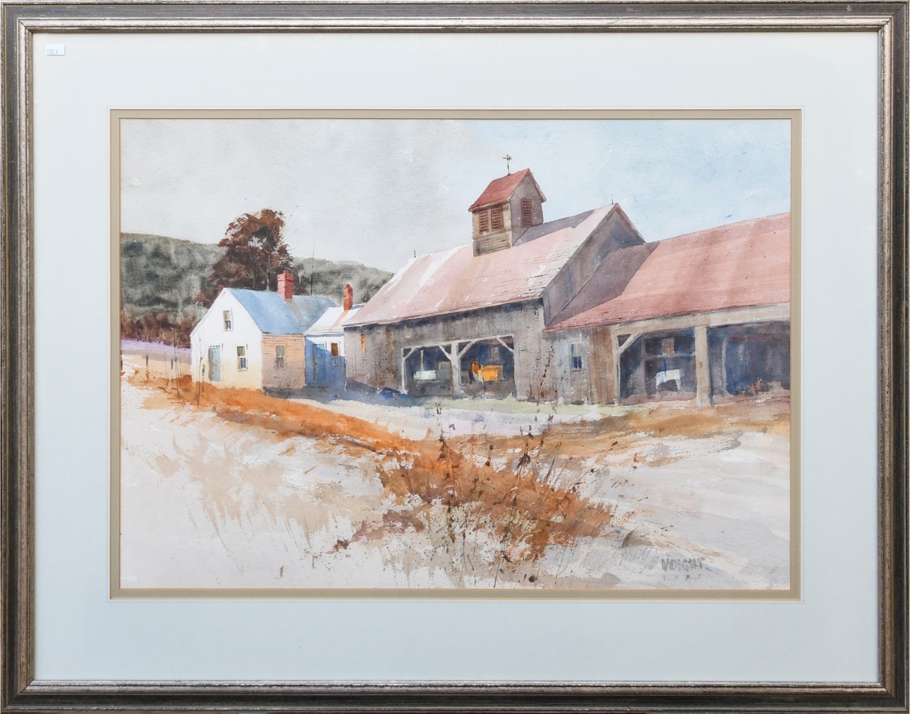 "Farm Near Grafton" Watercolor By VT Artist Bradford Ridley Voight ...