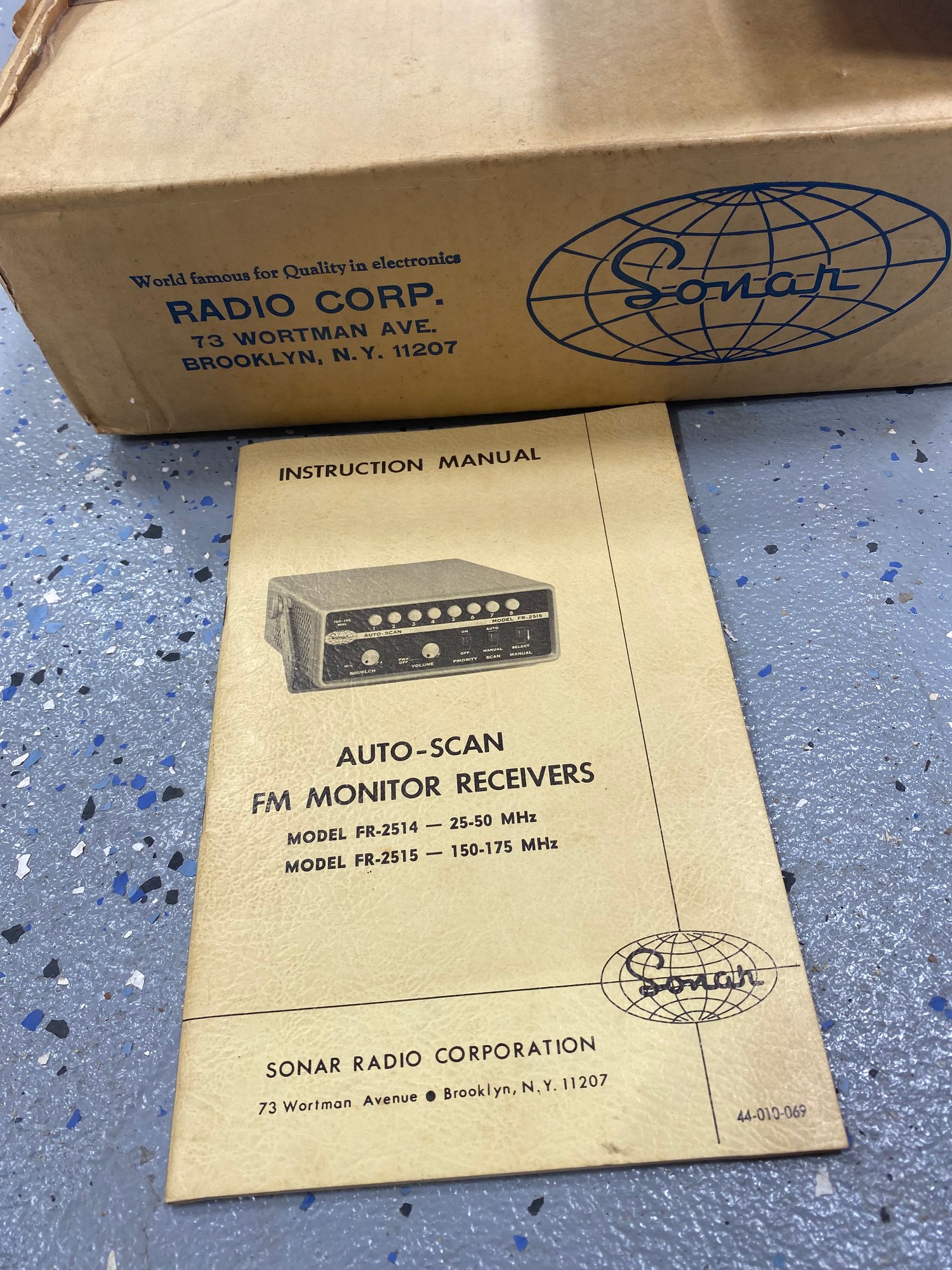 Sonar AUTO-SCAN FM MONITOR RECEIVER #28263 | Auctionninja.com