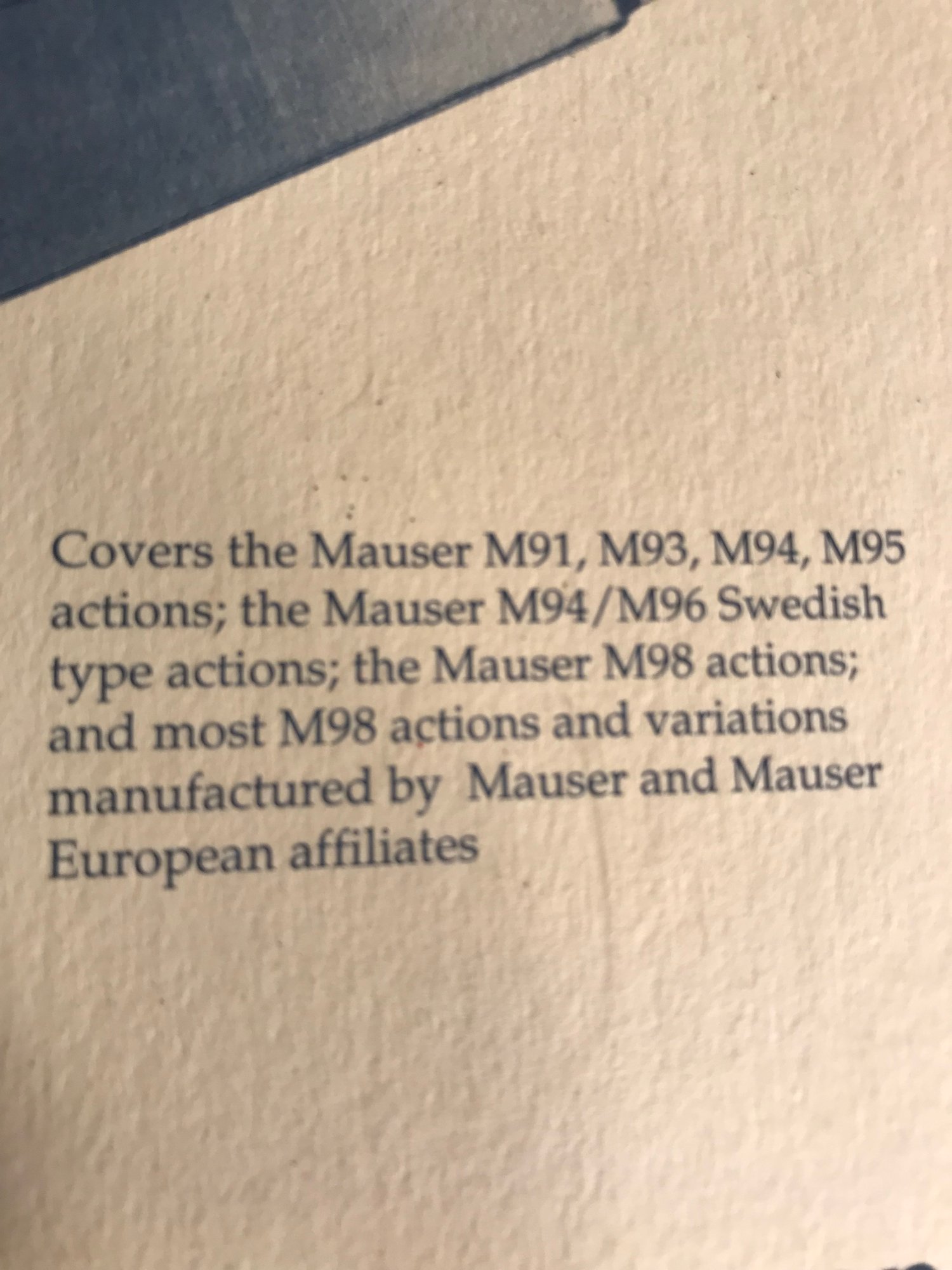 Mauser M91 Through M98 Bolt Action Shop Manual #7998 | Auctionninja.com