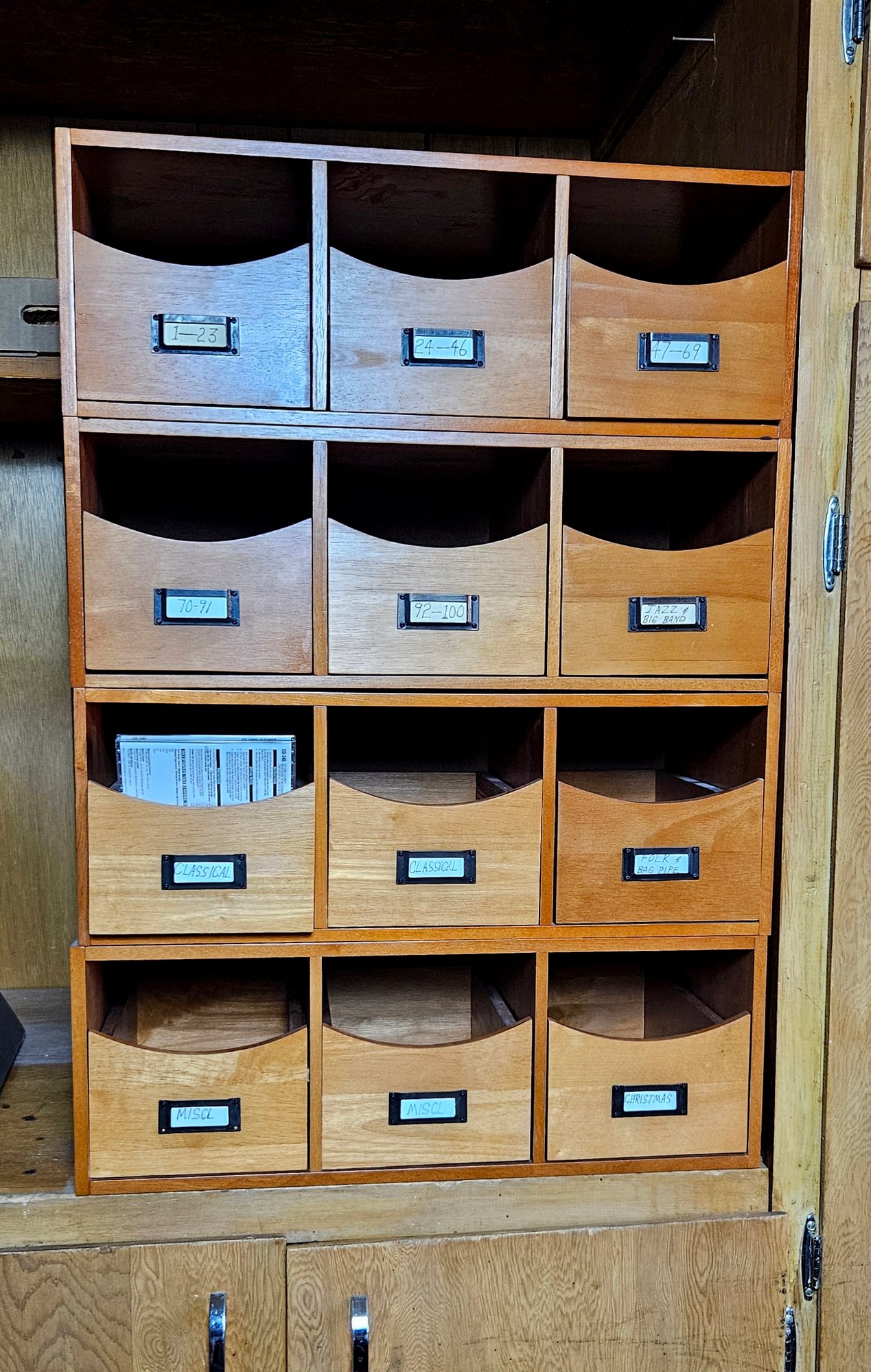 Stackable File Boxes For DVD Or CDs- Total 12 Compartments 20.5 Wide X ...