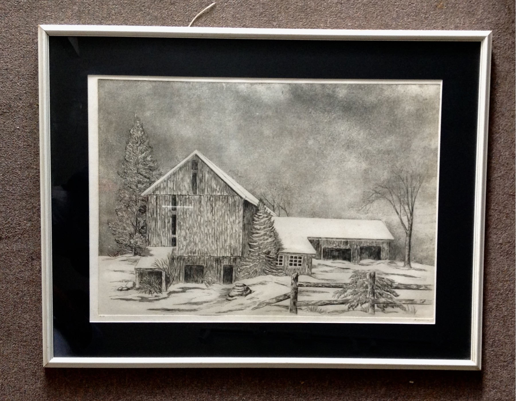 Artist Proof Framed Etching And Aquatint Signed By Late Artist B ...