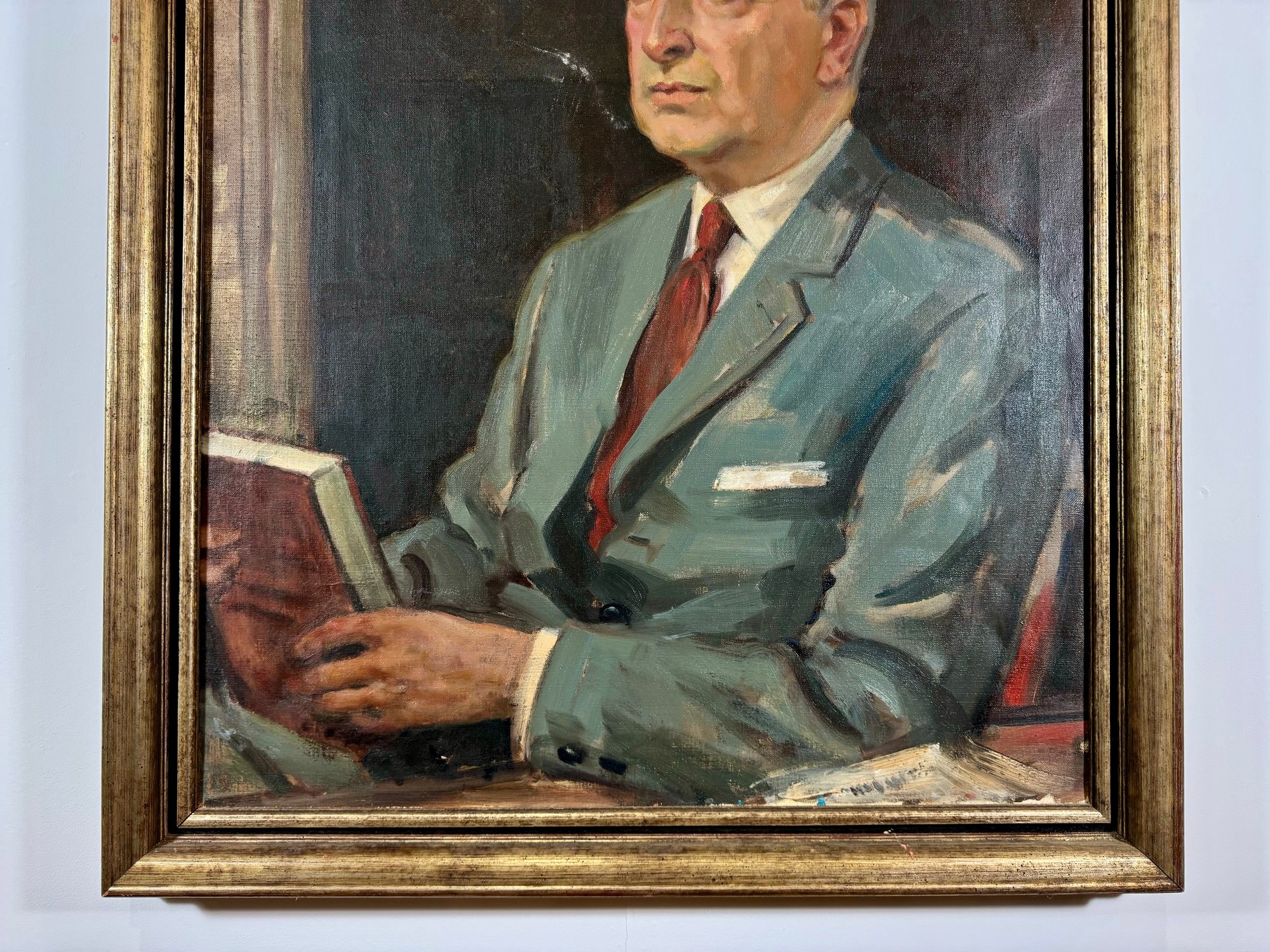 Original Harold Wolcott (1898-1977) Oil Portrait #8710 | Auctionninja.com