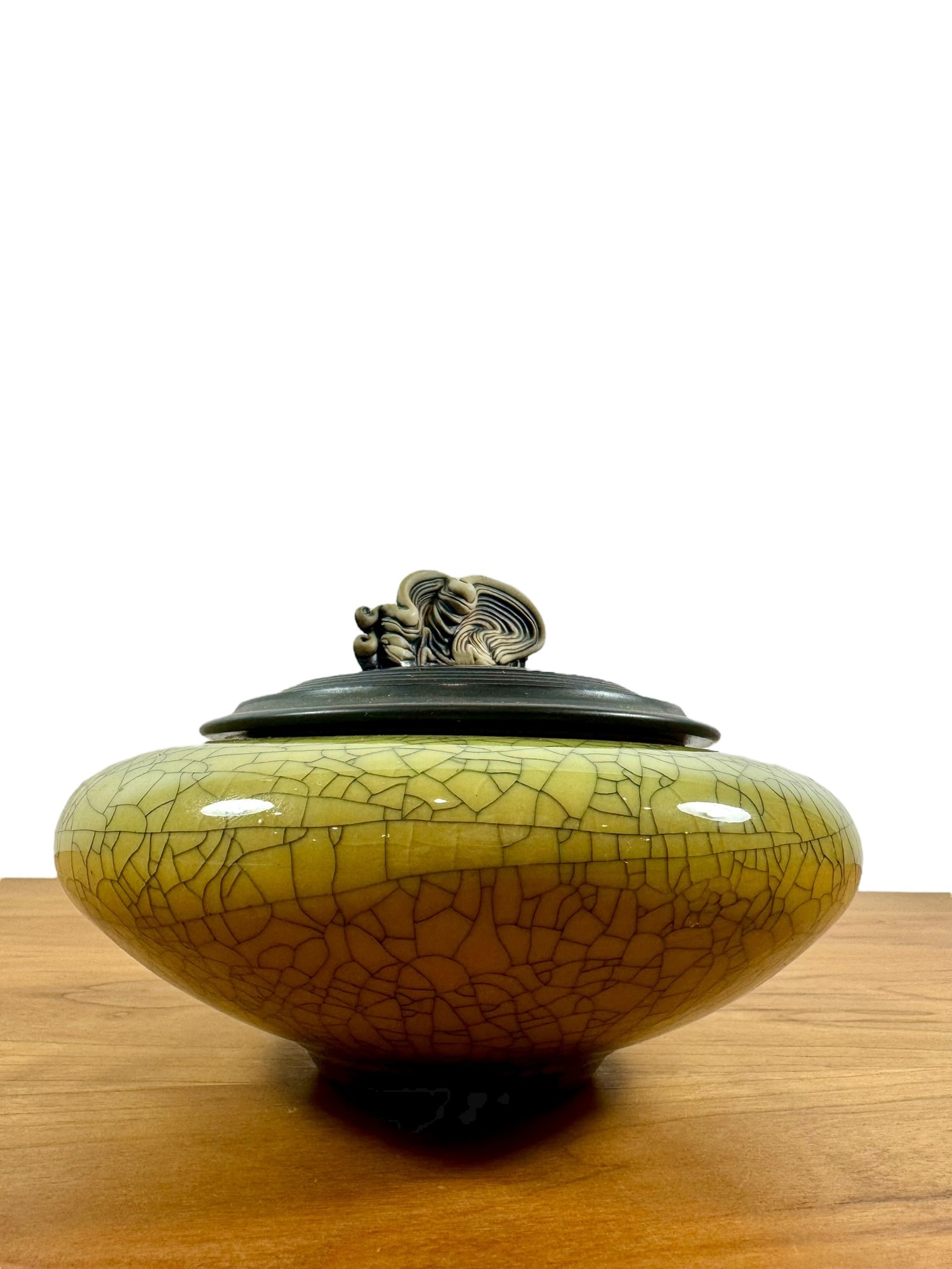 1994 Andrew Maccorkindale Signed Raku Pottery #8677 | Auctionninja.com