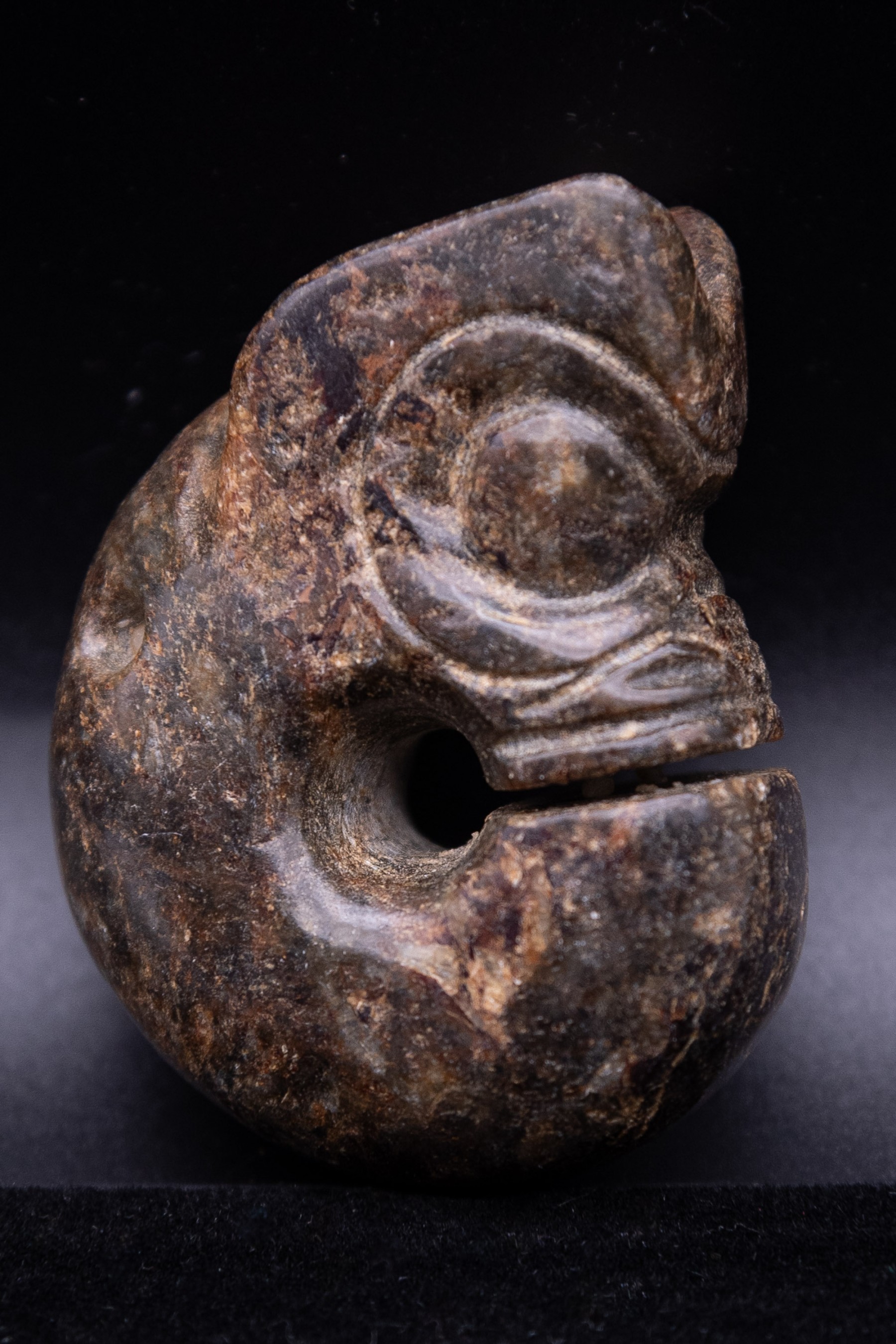 Antique Jade Hong Shan Pig Dragon #5362 | Auctionninja.com