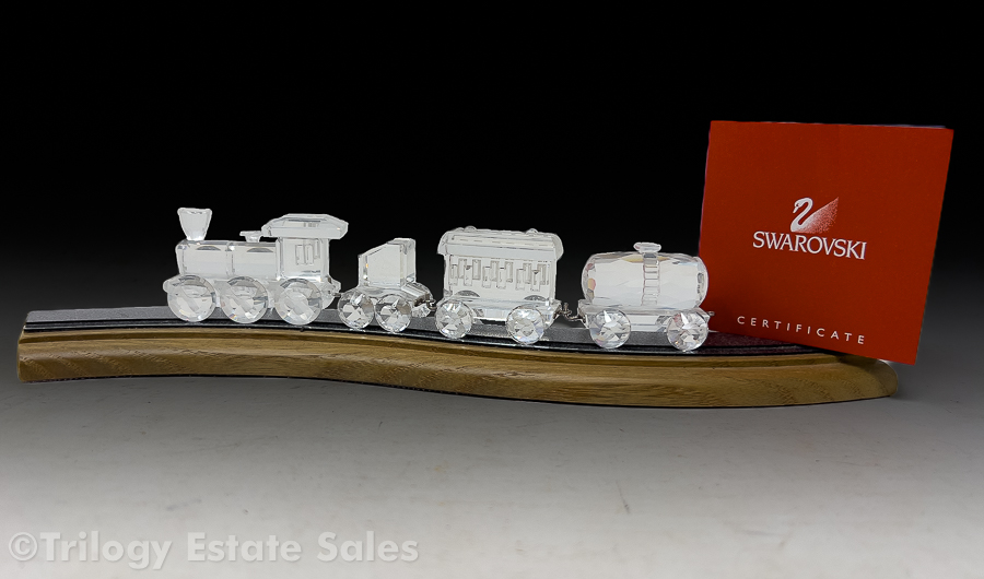 Swarovski Crystal Five Piece Train On Track Display #5534 ...
