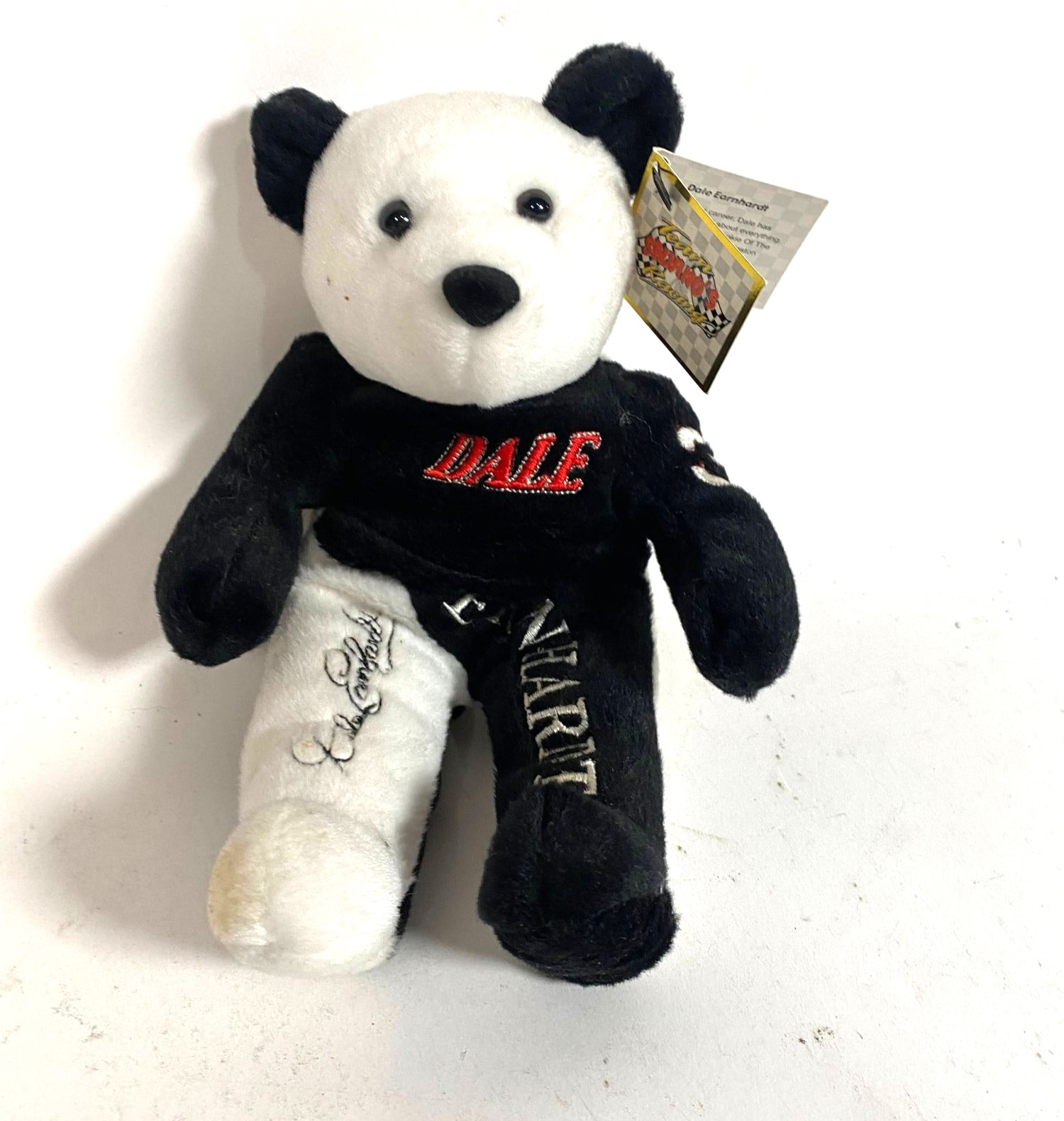 Nascar Dale Earnhardt Sr #3 Team Salvino's Racing Teddy Bear Beanie ...