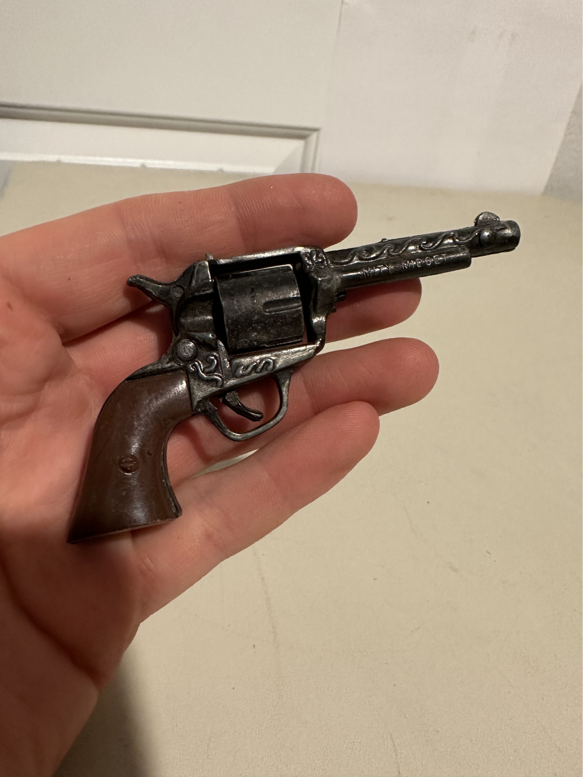 Early 1900s Original Esquire Mity Midget Cast Iron Cap Gun Toy - USA ...