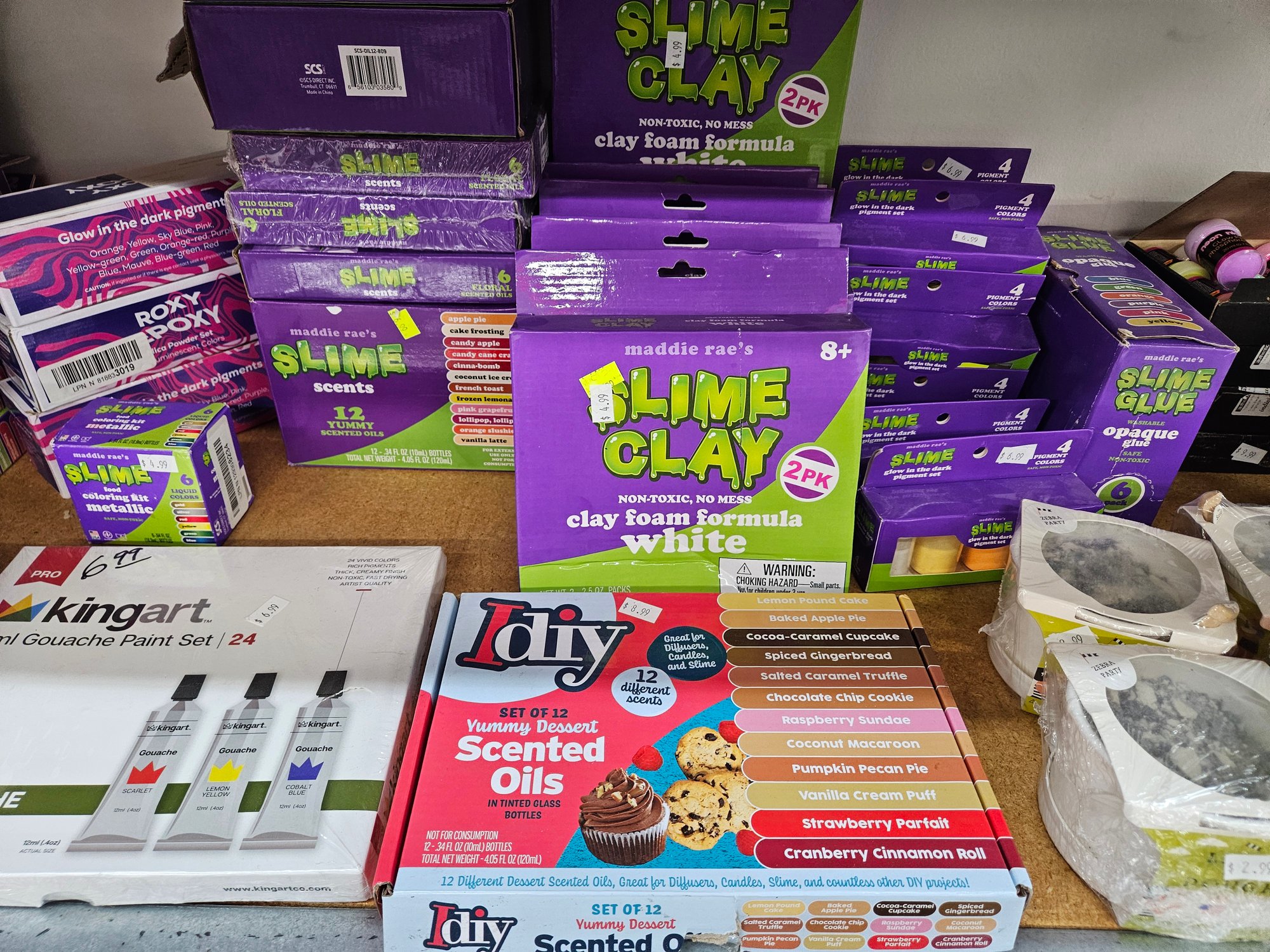 Huge Lot Of MADDIE RAE'S Slime Clay, Slime Glitter Sets, Slime Scents ...