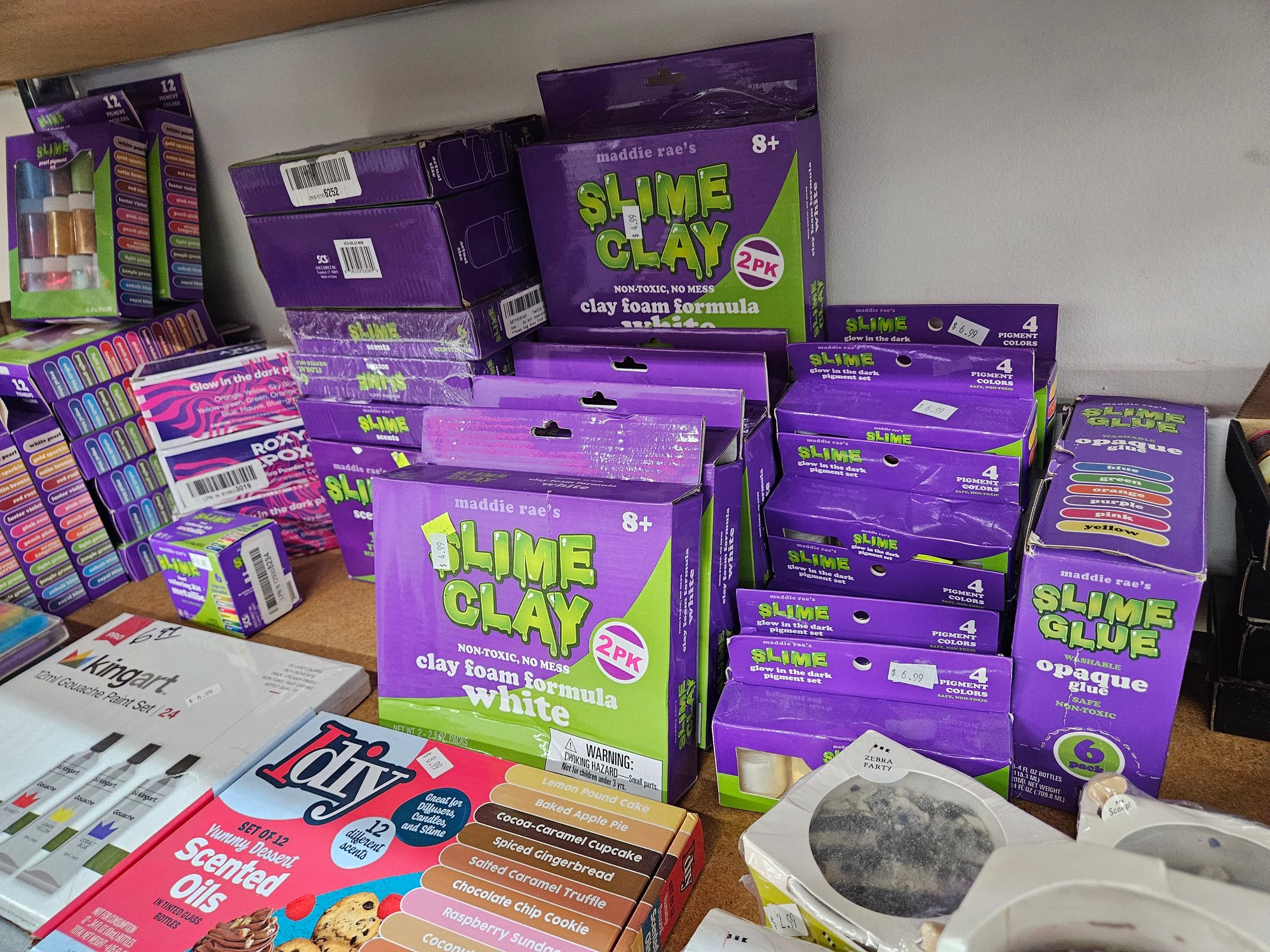 Huge Lot Of MADDIE RAE'S Slime Clay, Slime Glitter Sets, Slime Scents ...