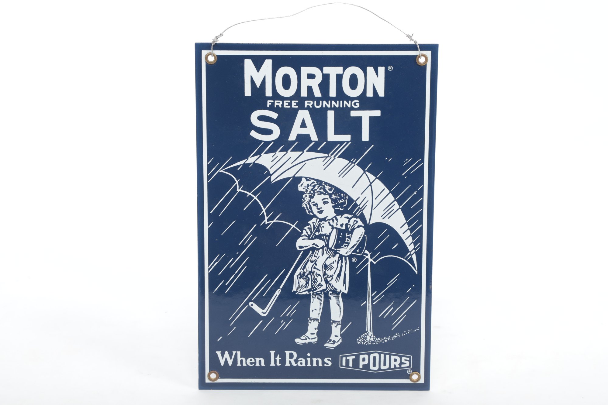 Vintage Style Porcelain Morton Salt Advertising Sign #187799 ...