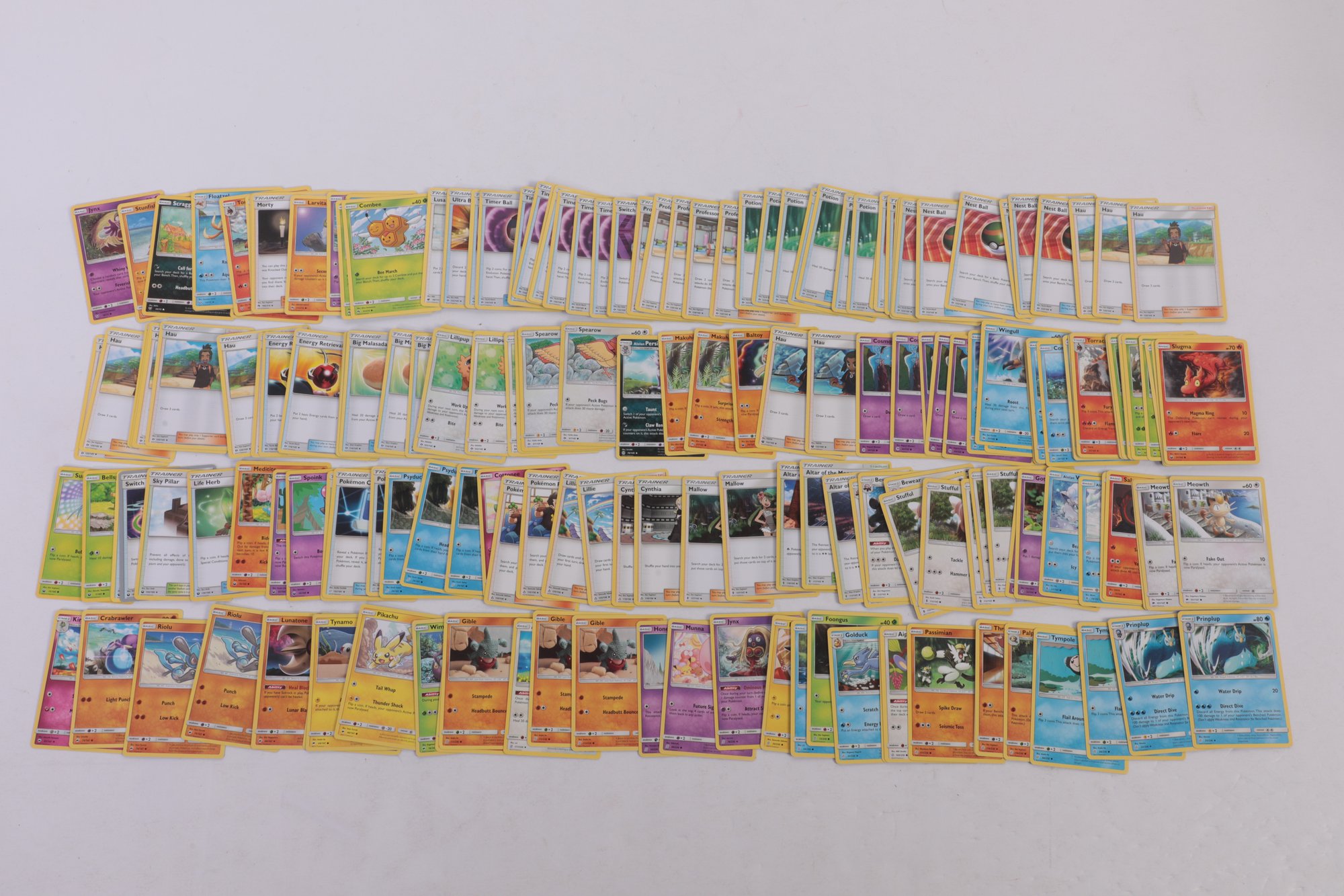 Large Group Of Pokemon Sen & Moon Series Cards Common & Uncommon ...