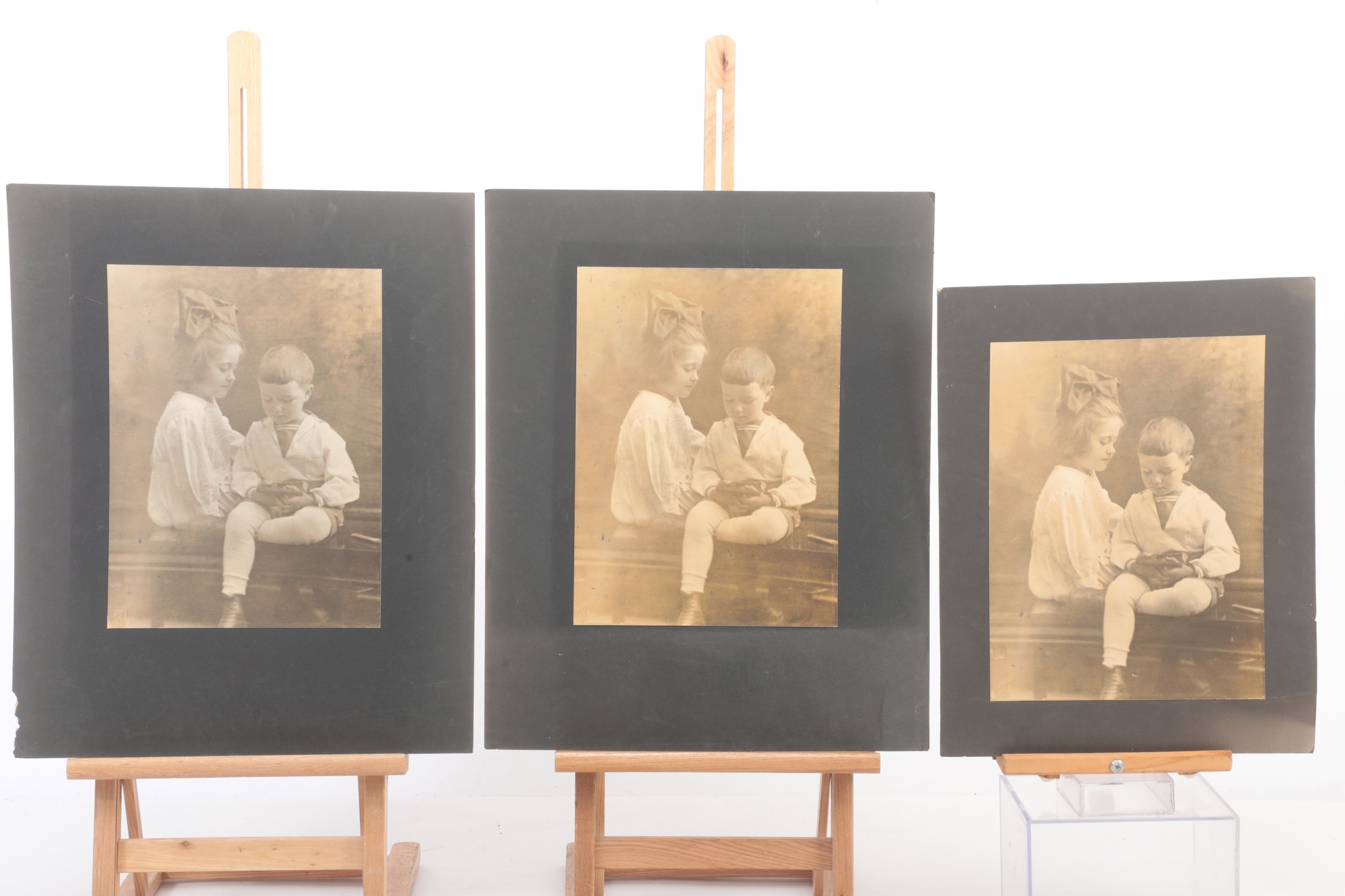 Three Early 1900's Studio Photograph Of Two Children #157220 ...