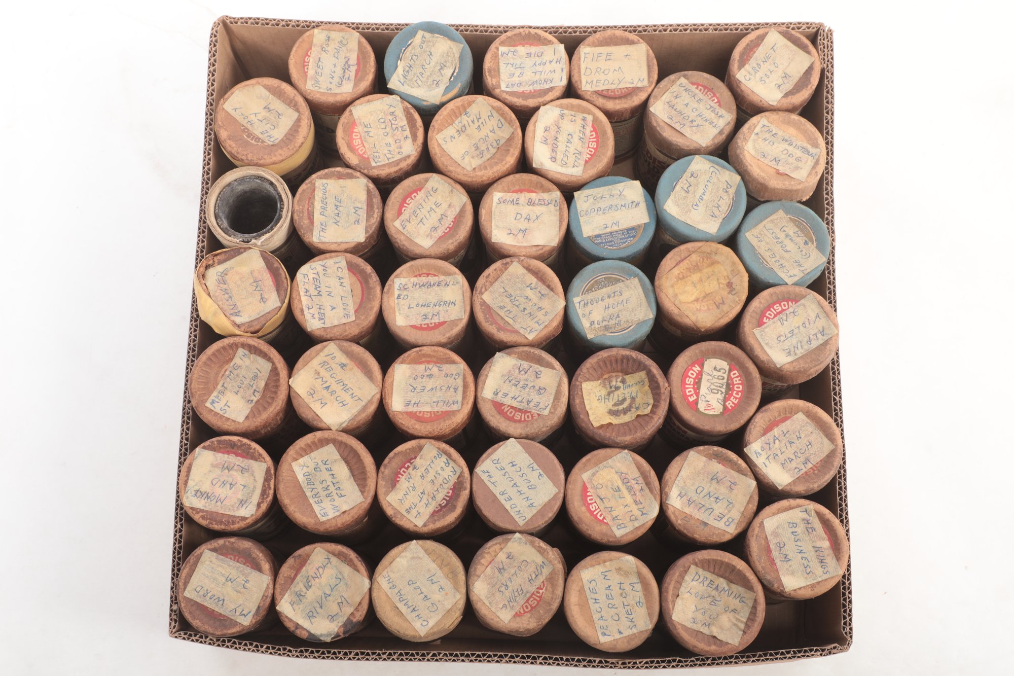 Group Of Antique Edison Player Cylinders - Read Description #155804 ...