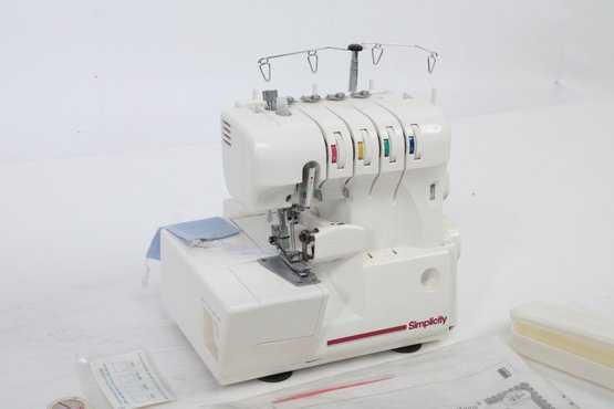 Simplicity Sewing Machine ~ SL 350 Serger #185624 | Auctionninja.com