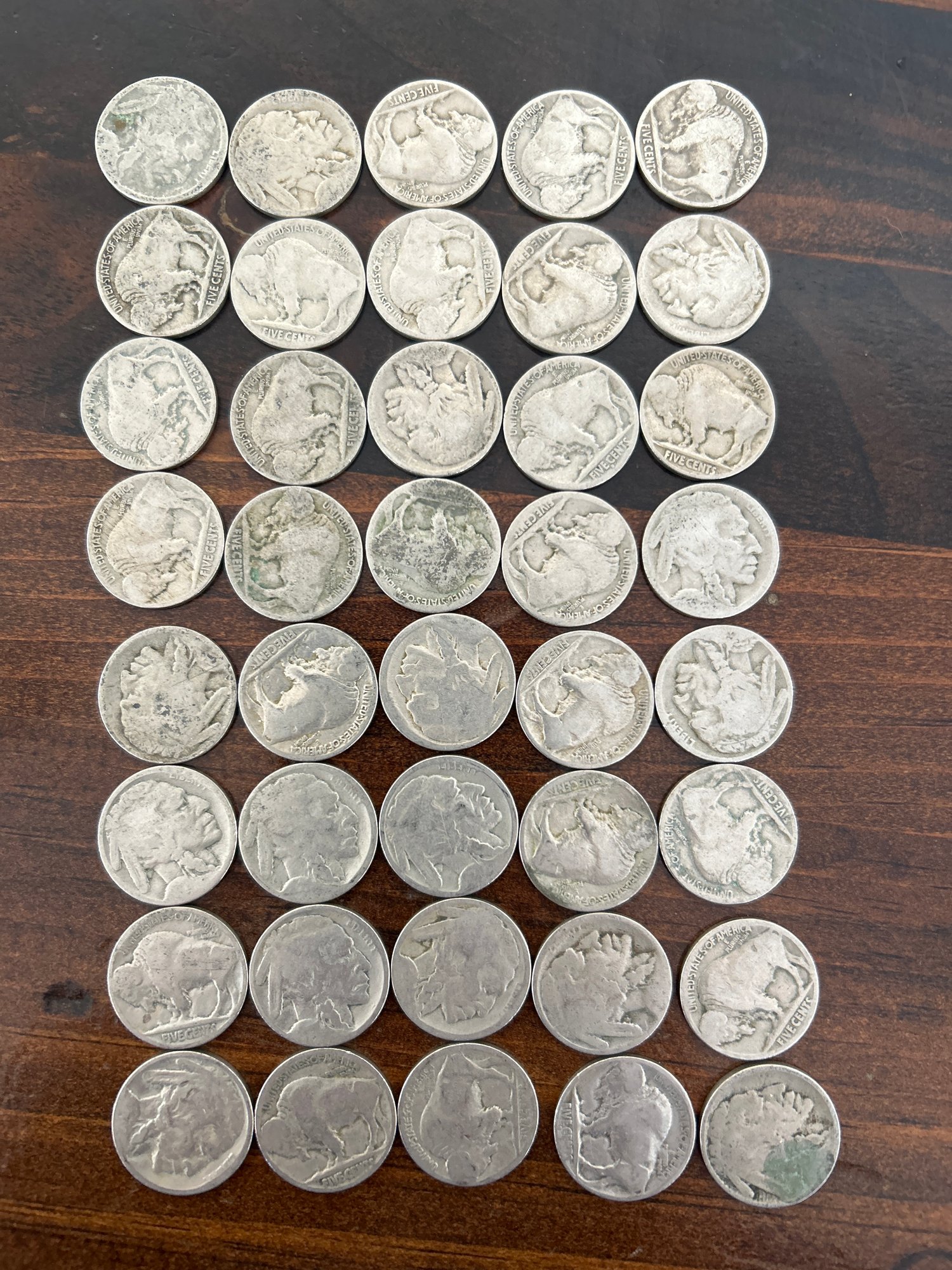 Buffalo Nickels Lot Of 40 #19197 | Auctionninja.com