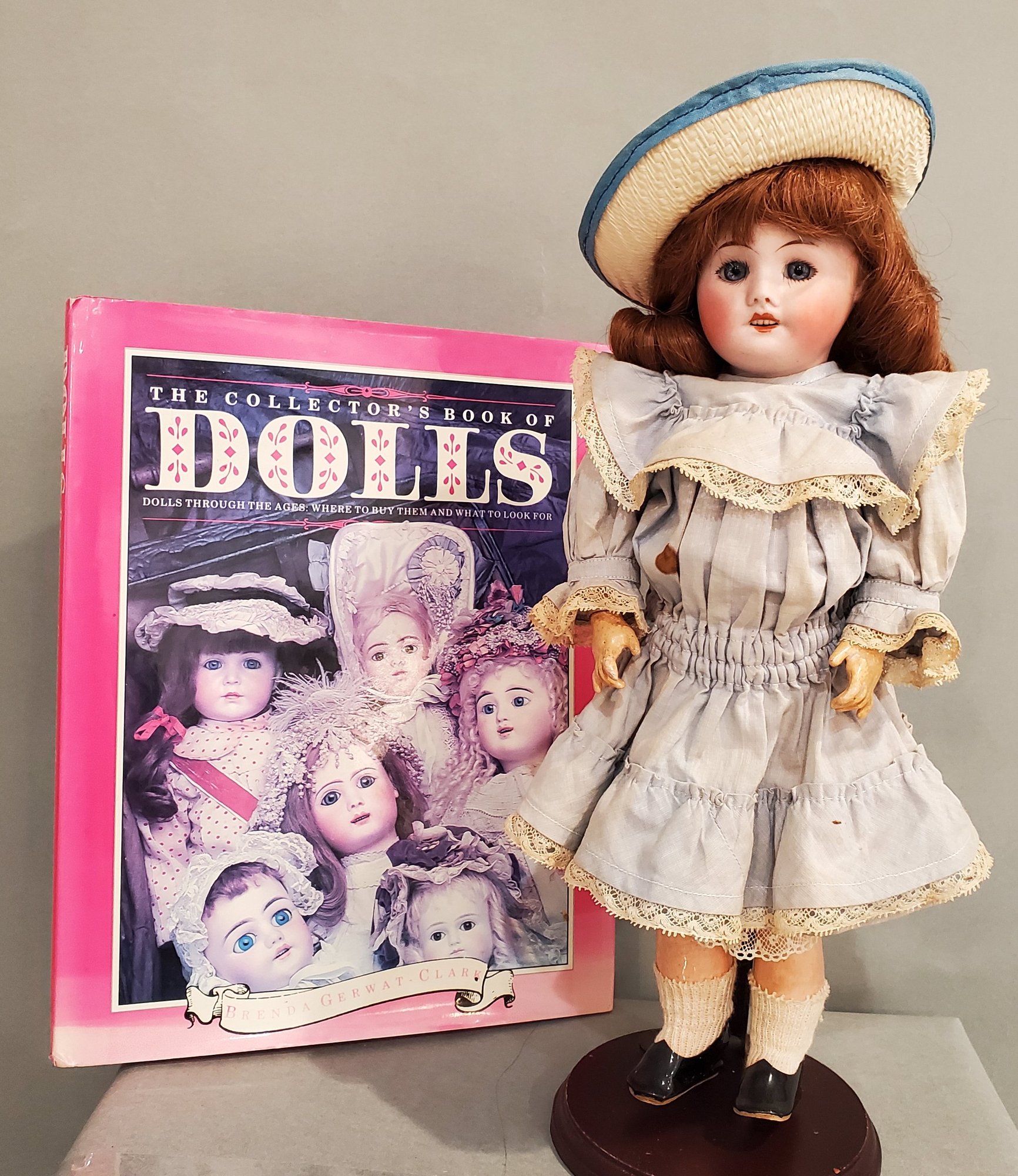 12.5" SFBJ MOLD 60 BISQUE DOLL W/ DOLL BOOK #2362 | Auctionninja.com